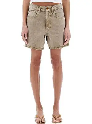 SLVRLAKE Walker High-rise Denim Shorts - Driftwood