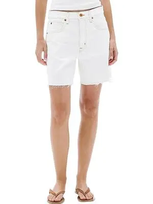 SLVRLAKE Sienna High-rise Denim Shorts - Natural White