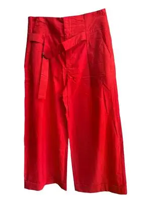 Brunello Cucinelli Cropped Trousers - Red
