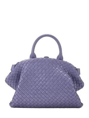 Bottega Veneta Intrecciato Padded Top Handle Tote - Purple