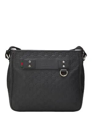 Gucci Rubber Messenger Bag - Black
