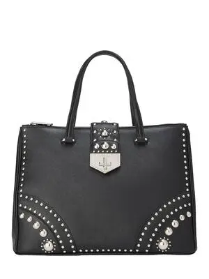 PRADA Studded Saffiano Tote