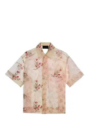 Simone Rocha Floral-motif Boxy Shirt - Neutrals