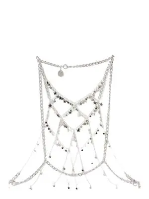 Noir Kei Ninomiya Embellished Harness - Silver