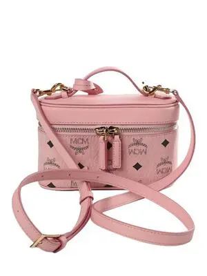 Mcm Aren Vi Lthr Mix Mini Crossbody Bag - Soft Pink