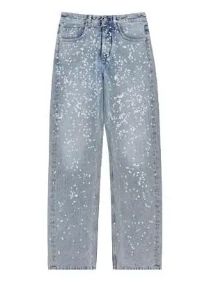 MAISON MARGIELA 5 Pockets Dotted Pants - Light Blue