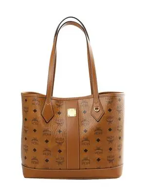Mcm Liz Vi Small Shopper - Cognac