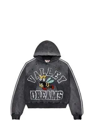 VALE FOREVER Graphic-print Hoodie - Grey