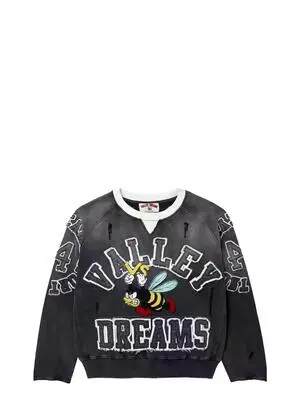 VALE FOREVER Graphic Crew-neck Sweatshirt - Grey