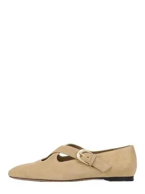 Vince Cici Suede Flats - Natural