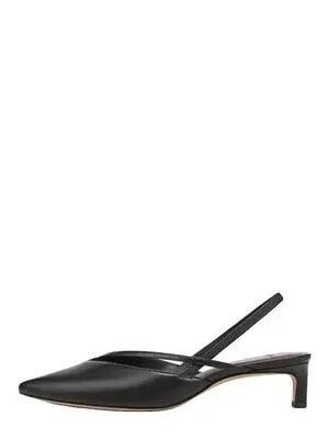 Vince Clara Leather Slingback Heel - Black