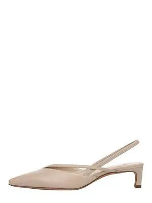 Vince Clara Leather Slingback Heel - Natural