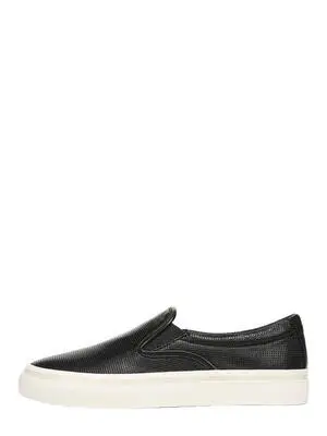 Vince Blair Perforated Leather Sneakers - Black