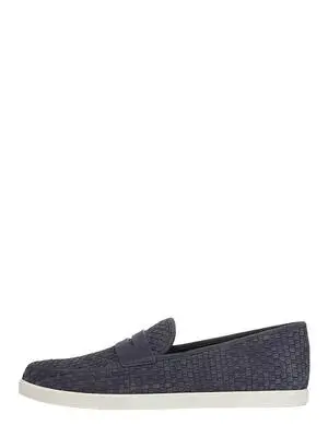 Vince Santino Woven Suede Loafer Blue