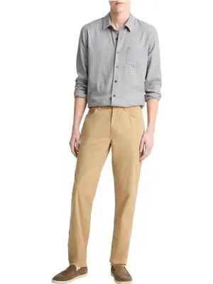 Vince Dylan Slim 5-pocket Cotton Sateen Pant - Natural