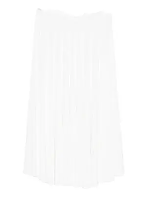 Norma Kamali Flared Midi Skirt - White