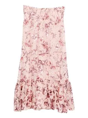 Alice + Olivia Printed Maxi Skirt - Pink