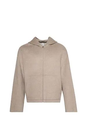 Acne Studios Zip Up Hoodie - Tan