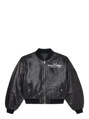 VALE FOREVER 1999-2000 Leather Bomber - Black