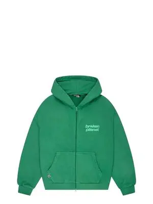 BROKEN PLANET Zip-up Hoodie - Green