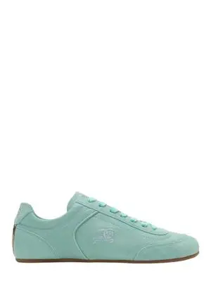 Burberry Leather Knight Runner Sneakers - Blue