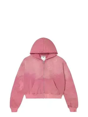 VALE FOREVER Carver Graphic Zip-up Hoodie - Pink