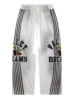 VALE FOREVER Forever Anthem Striped Track Pants - Grey