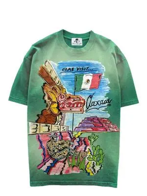 WARREN LOTAS Sun-faded Print T-shirt - Green