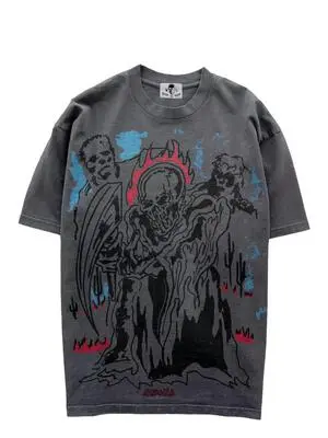 WARREN LOTAS Summoner Large-print T-shirt - Grey