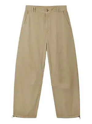 THE WHITE COMPANY Barrel-leg Lyocell And Cotton Trousers - Stone