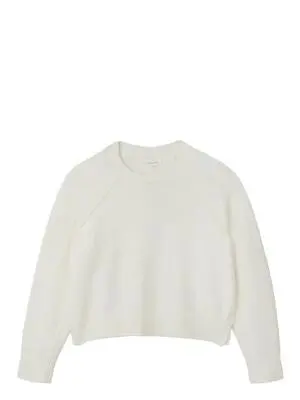 THE WHITE COMPANY Relaxed-fit Stretch Cotton-blend Jumper - Scandiwhte
