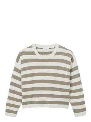 THE WHITE COMPANY Striped Cotton-blend Jumper - Scandiwhte