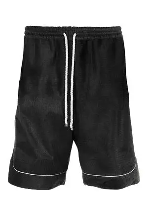 NAHMIAS Leather Shorts - Black