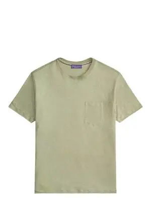 Ralph Lauren Purple Label Pocket Crew Neck T-shirt - Green