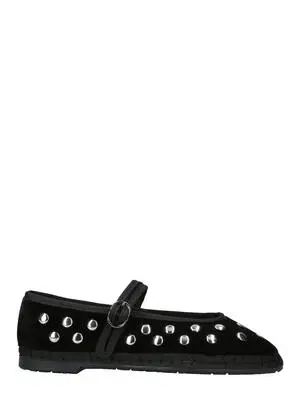 FLABELUS Embellished Mae Mary Janes - Black