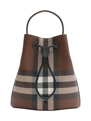 BURBERRY Check Bucket Bag