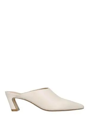 STUART WEITZMAN Leather Stassi Mules Beige