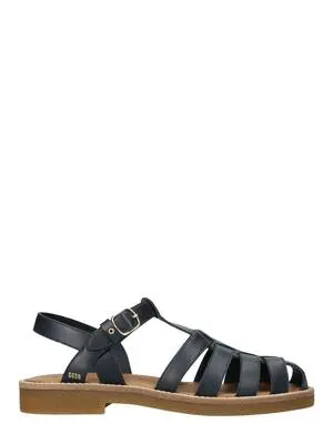 GOLDEN GOOSE Leather Maxime Sandals - Navy