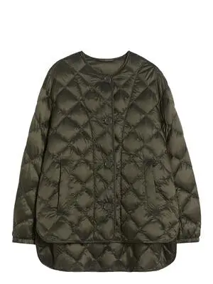 Max Mara Down Diamond-quilted Jacket - Green