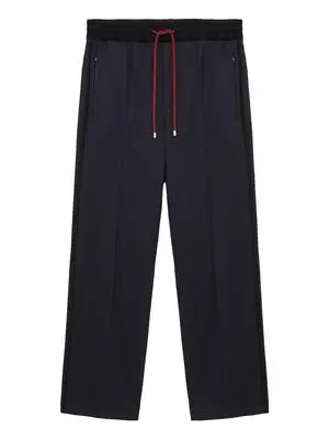 Loewe Wool-blend Drawstring Trousers - Navy