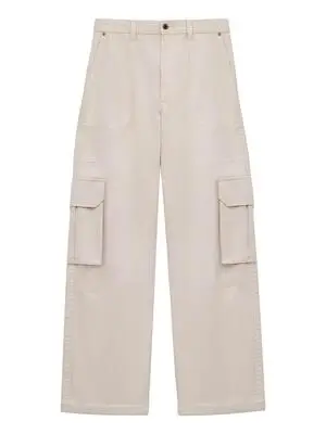 Loewe Cotton Cargo Trousers - Beige
