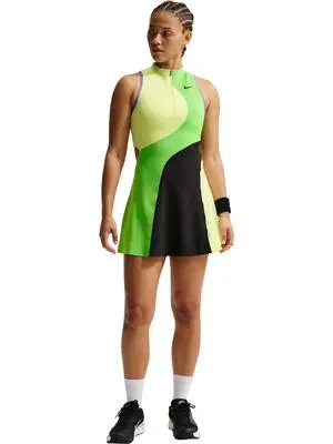 Nike Court Slam Dri-fit Tennis Dress - Yellow