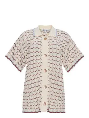 Cara Cara Hayes Polo - Zigzag Ivory Multi