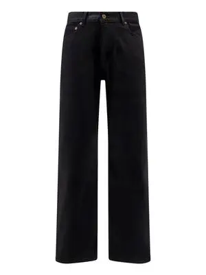 TONYWACK Straight Fit Denim Trousers - Black