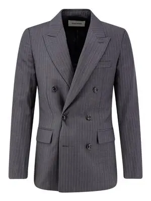 TONYWACK Wool Blend Blazer - Grey