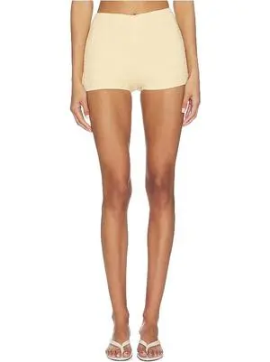 SEVEN WONDERS Adora Shirred Hot Short - Lemon