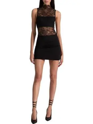 Alice + Olivia Nichol Sleeveless Minidress - Black