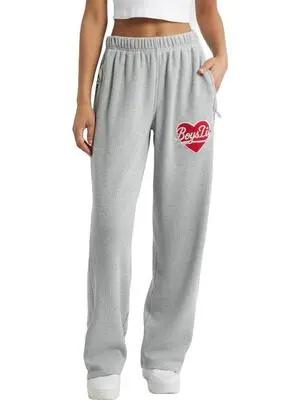 BOYS LIE Alex Signature Thermal Sweatpants - Grey