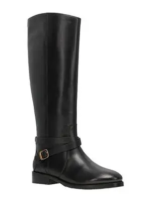 Frye Melissa Belted Knee High Boots - Black