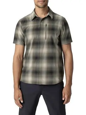 OUTDOOR RESEARCH Astroman Short Sleeve Sun Shirt - Ranger Green Plaid